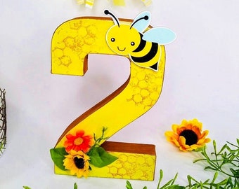 Bumble Bee Numbers - Etsy