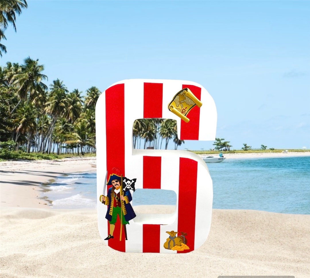 Pirate Theme Numbers Birthday Numbers Photo Prop Room Decor - Etsy