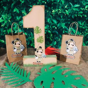 Mickey Safari 16” Decorated Number, Birthday Numbers Centerpiece ...
