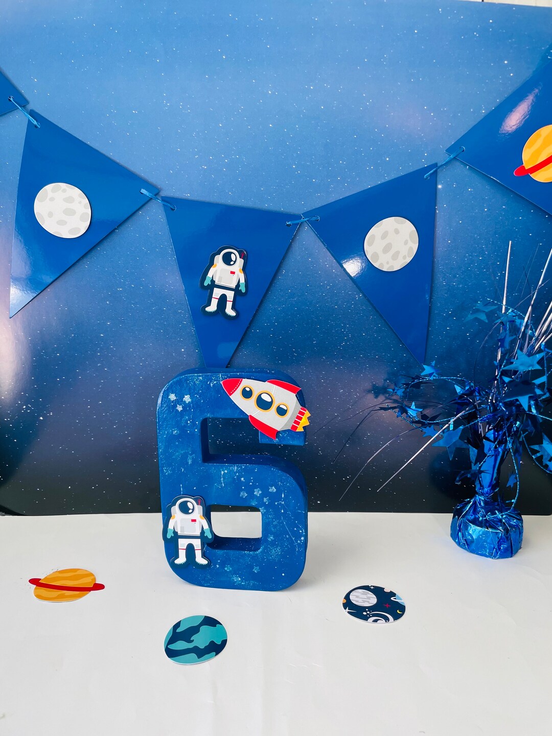 Astronaut Space Decorated Letters or Numbers Out of Space Theme ...