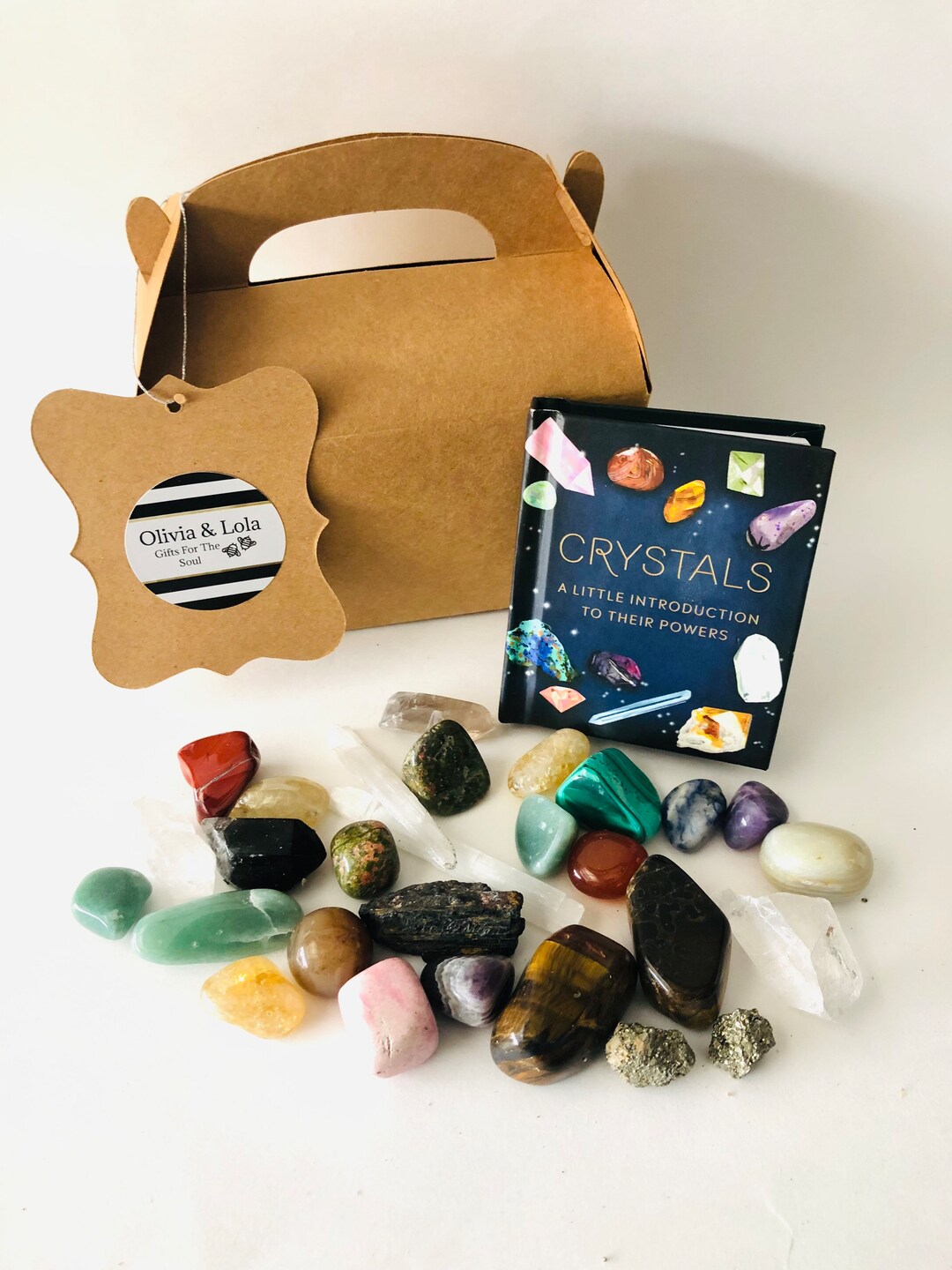 Assorted 1/2 Libra Stones and Crystals Kit Natural Tumble Stones and ...