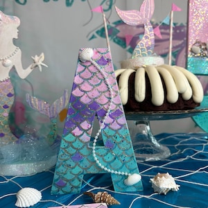 Mermaid Theme Letters, Mermaid Birthday, Mermaid Baby Shower, Party ...