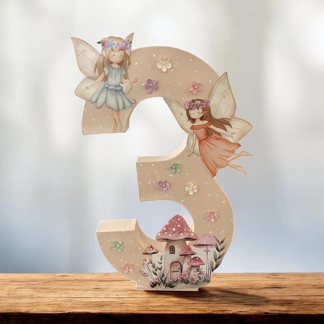 Fairy Tale Birthday Numbers 16 Inches Numbers Party Decoration Photo ...