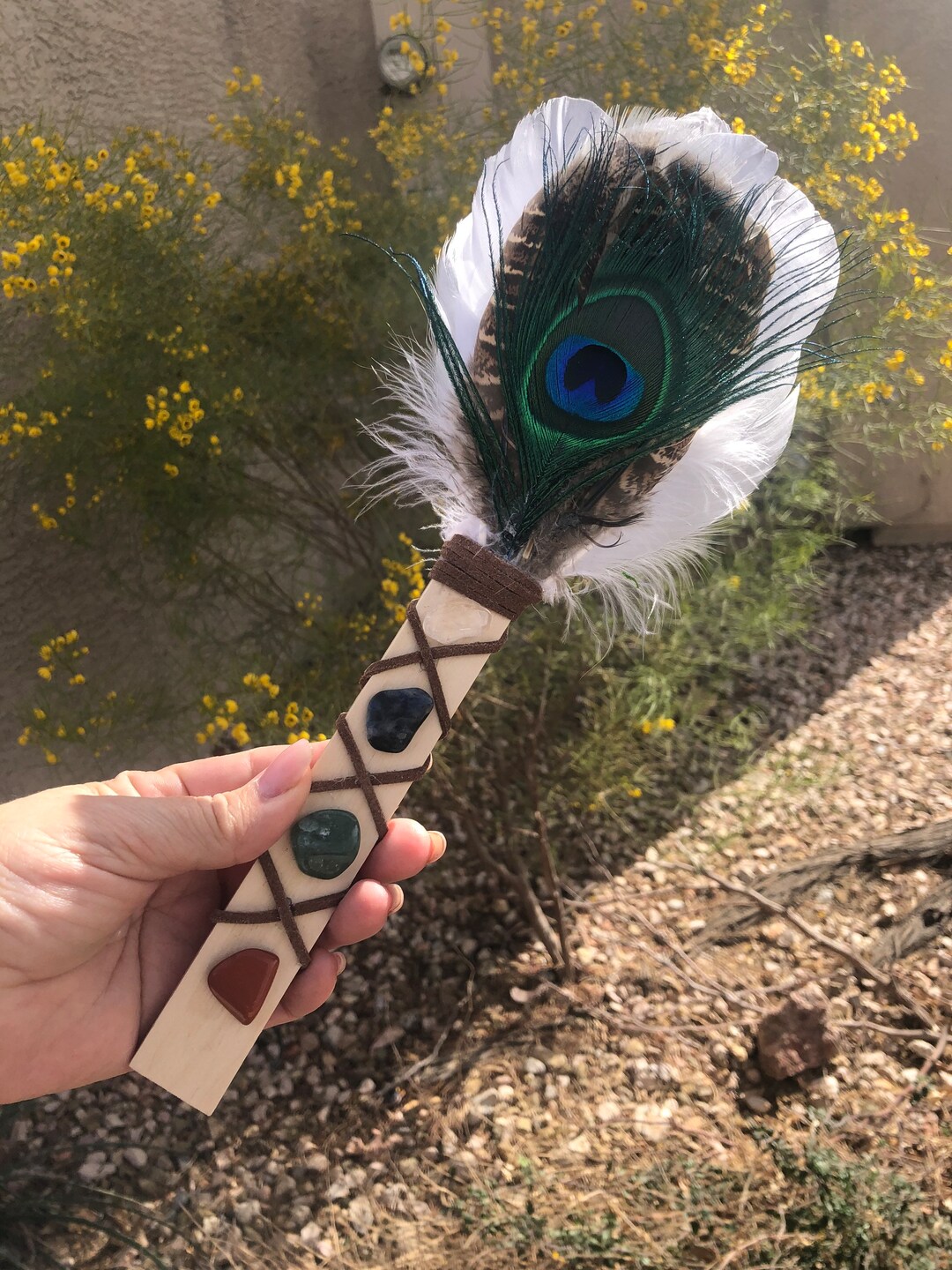 Smudge Feathers Fan Spiritual Cleanse Tools Healing Ceremonies - Etsy