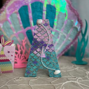 Mermaid Theme Letters, Mermaid Birthday, Mermaid Baby Shower, Party ...