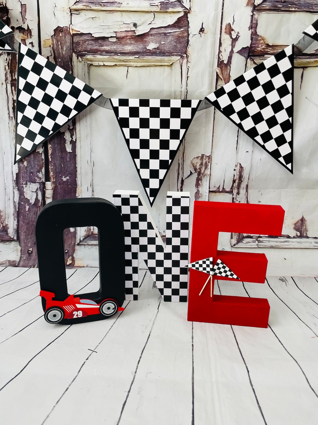 Race Cars Theme Party Decorative Letters Birthday Party Boys and Girls ...
