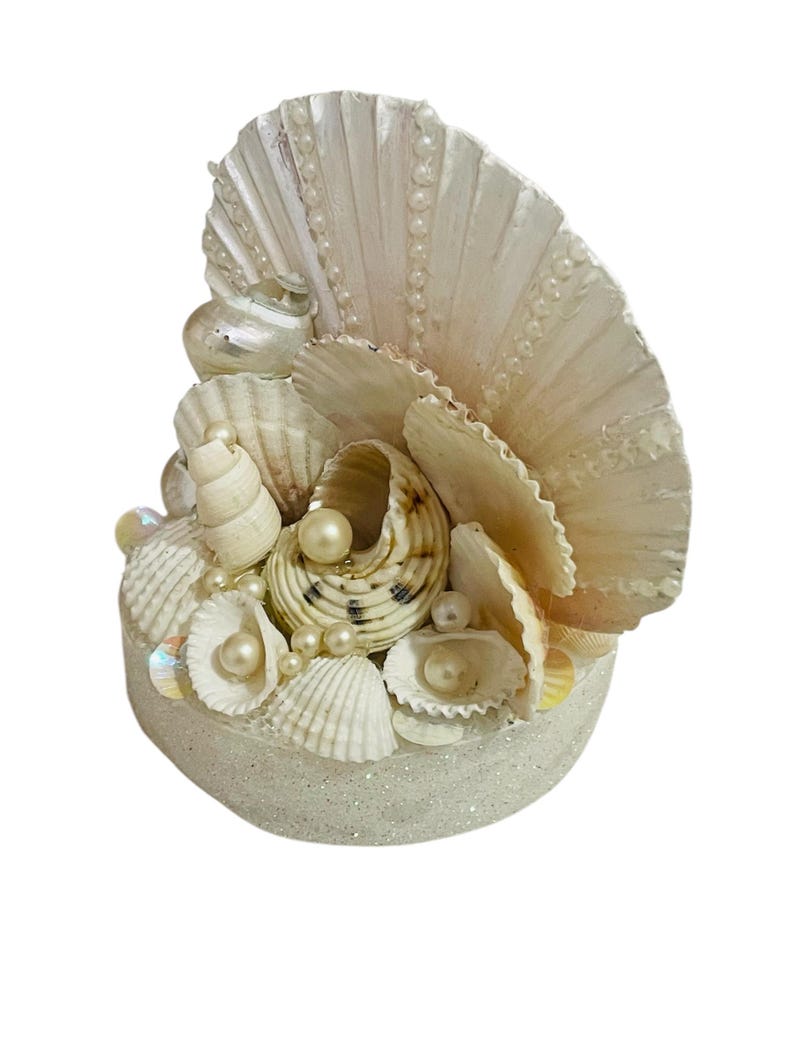 Sea Shells Cake Topper Wedding Cake Topper, Anniversaries, Beach Party ...