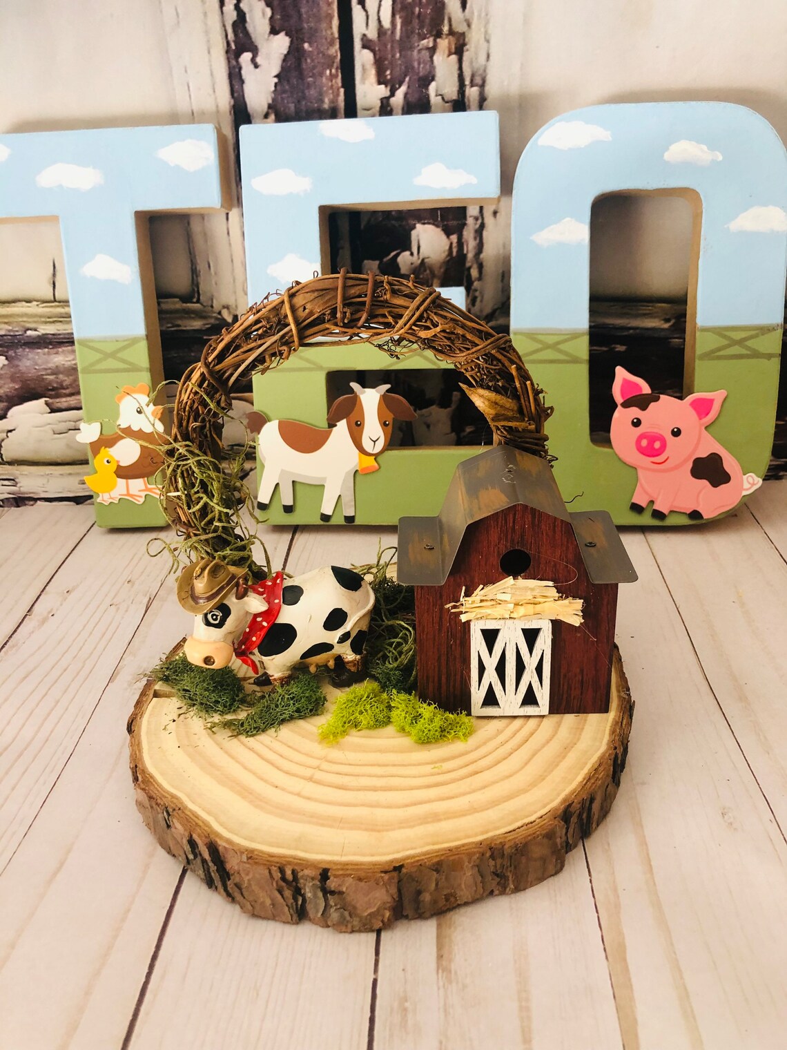 Farm Themed Centerpiece Party Decorations Farm Table - Etsy