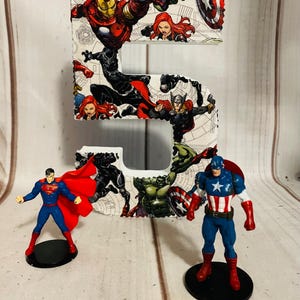 Superheroes Theme Numbers, Super Heros Birthdays, Room Decor ...