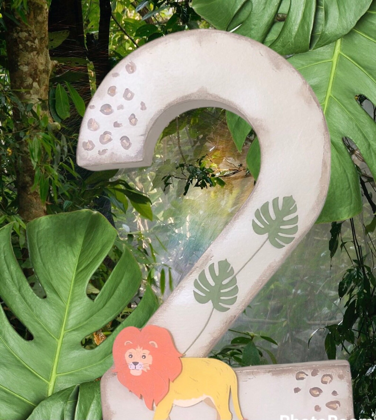 Safari Themed 16 Decorated Number Wild Safari - Etsy