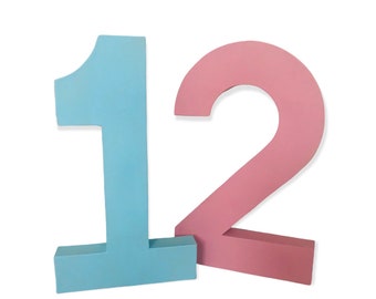 Paper Mache Numbers - Etsy