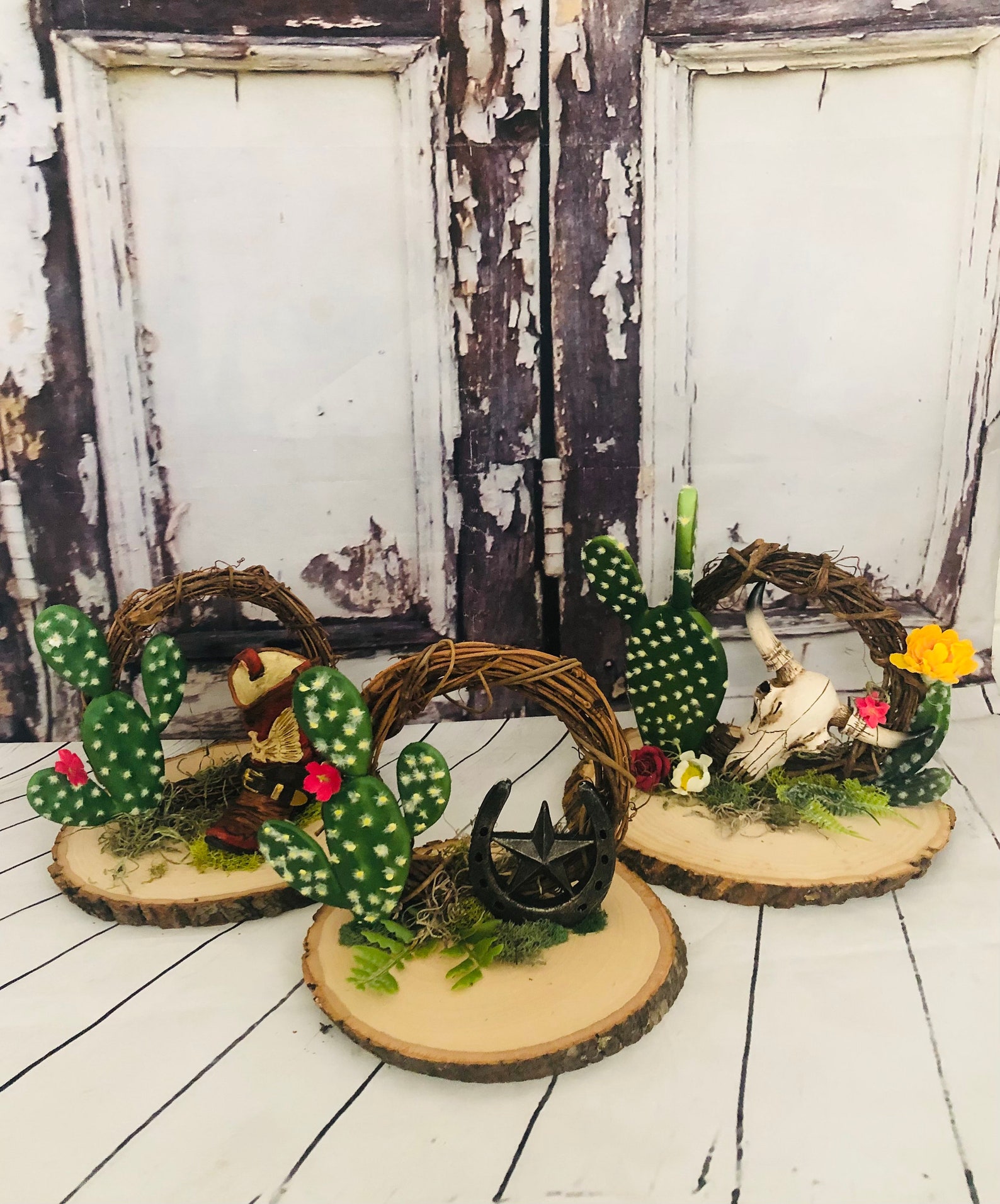 Western Table Centerpiece Wedding Centerpiece Birthdays Table ...