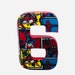 Superheroes Theme Numbers Super Heros Birthdays Room Decor - Etsy