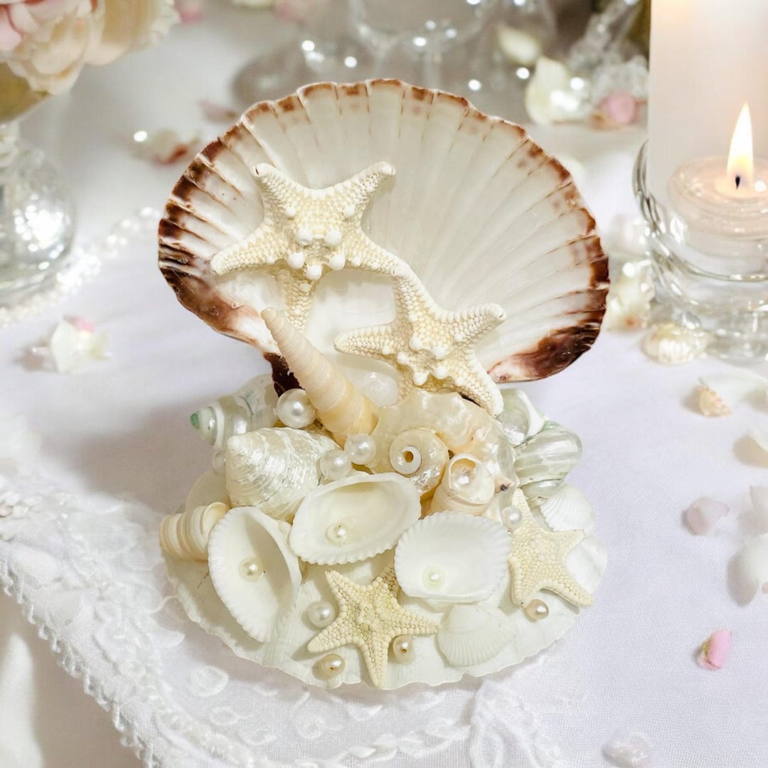 Sea Shells Cake Topper Beach Wedding Cake Topper Beach Home Decor - Etsy