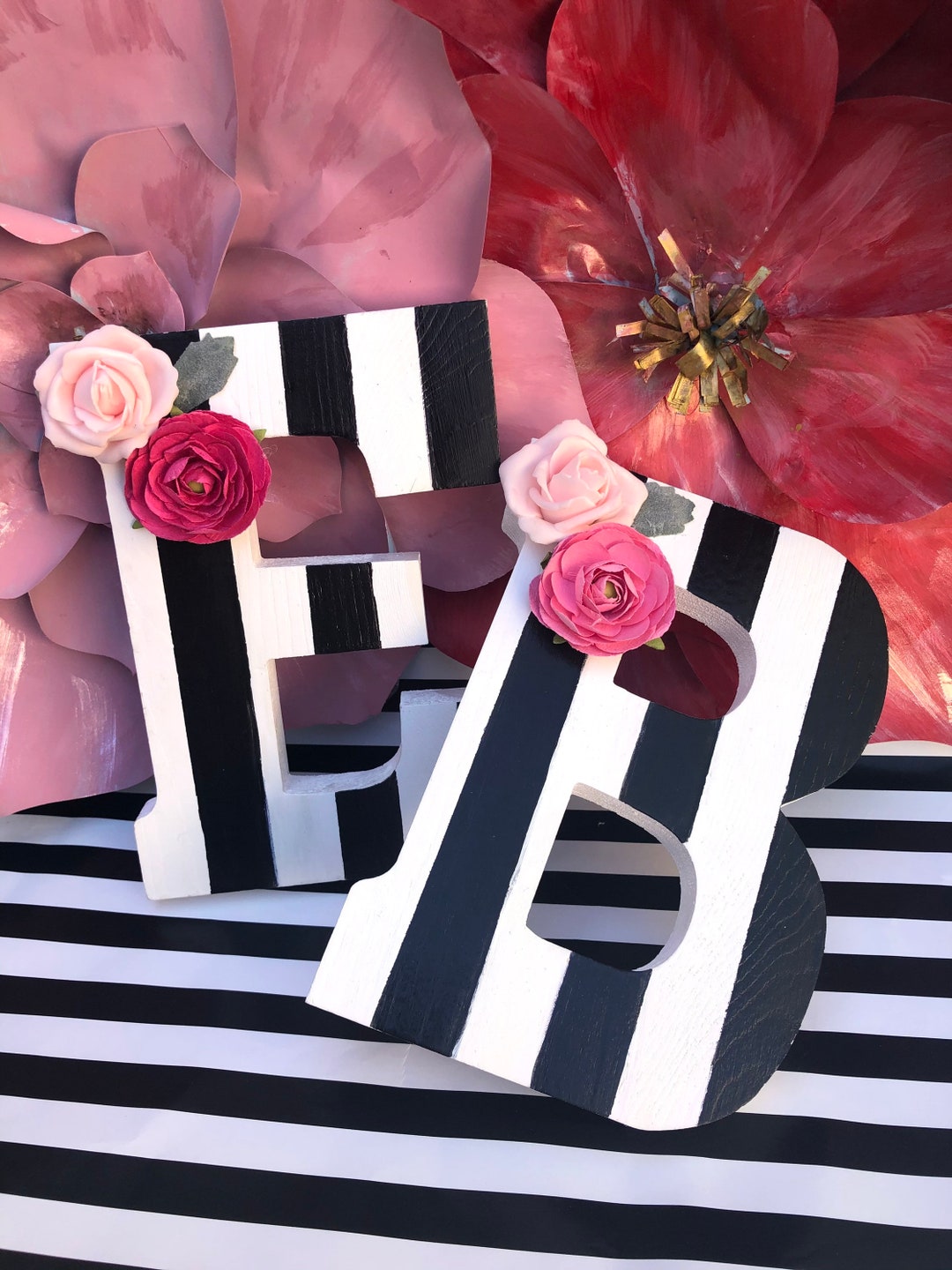 Kate Spade Inspired Letters Parisian Party Birthdays Wedding Graduation ...