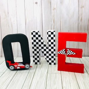 Race Cars Theme Party Decorative Letters Birthday Party Boys and Girls ...