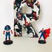 Superheroes Theme Numbers Super Heros Birthdays Room Decor - Etsy