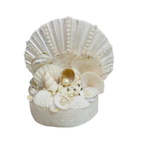 Sea Shells Cake Topper Wedding Cake Topper, Anniversaries, Beach Party ...