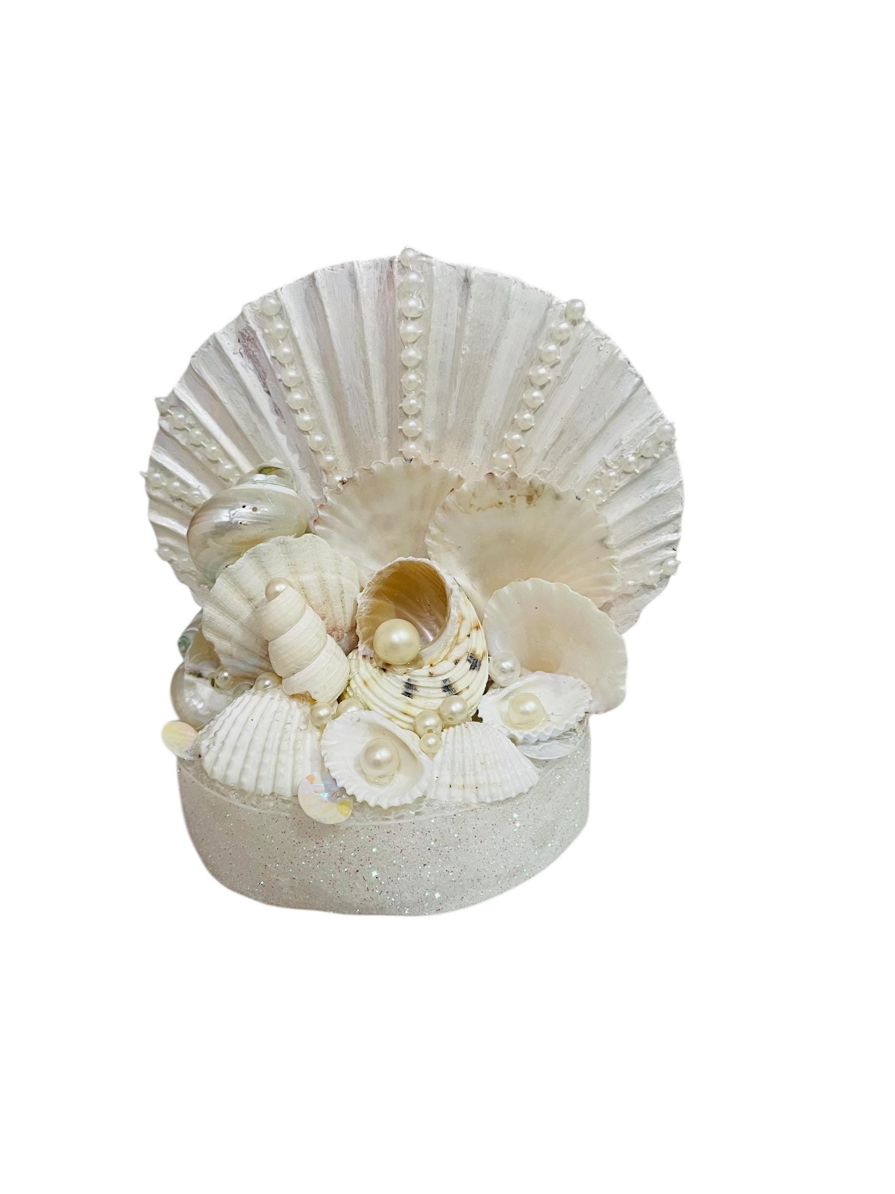 Sea Shells Cake Topper Wedding Cake Topper, Anniversaries, Beach Party ...