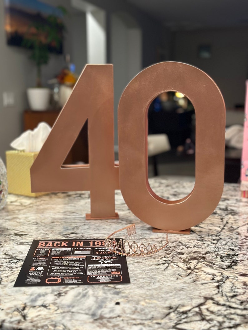 Birthday Numbers Centerpieces 16” Numbers Celebrate Forty’s, Fifty’s ...
