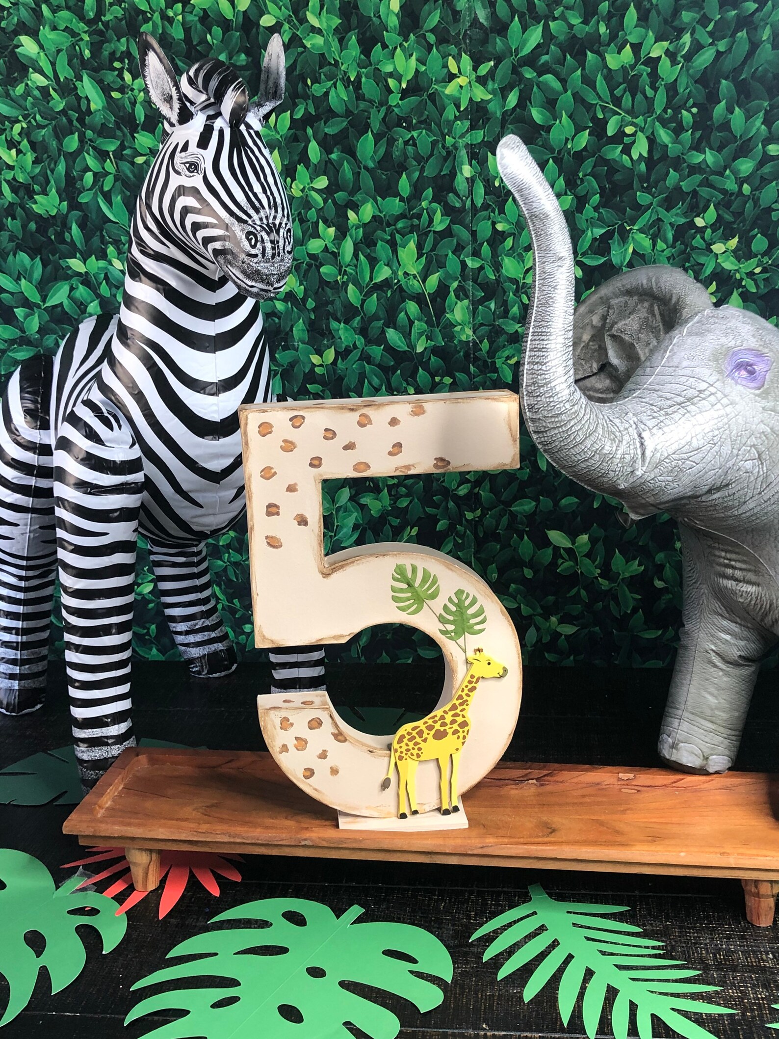 Safari Themed 16 Decorated Number Wild Safari - Etsy