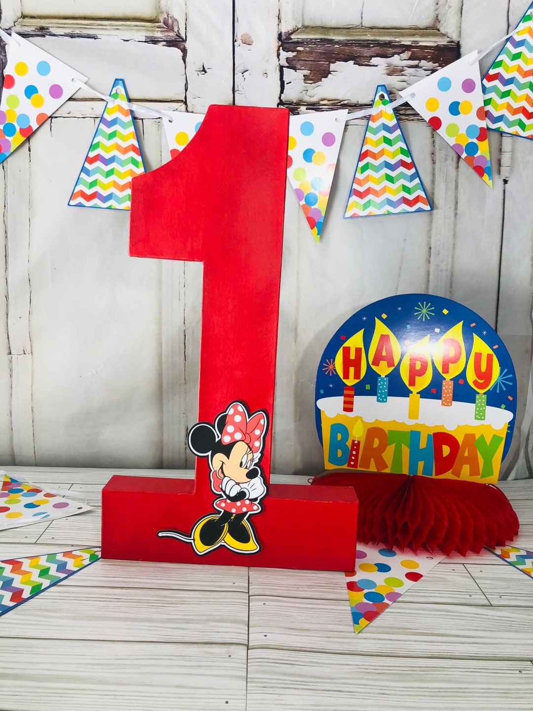 Minnie/mickey Mouse Inspired 16” Paper Mache Numbers Birthday ...