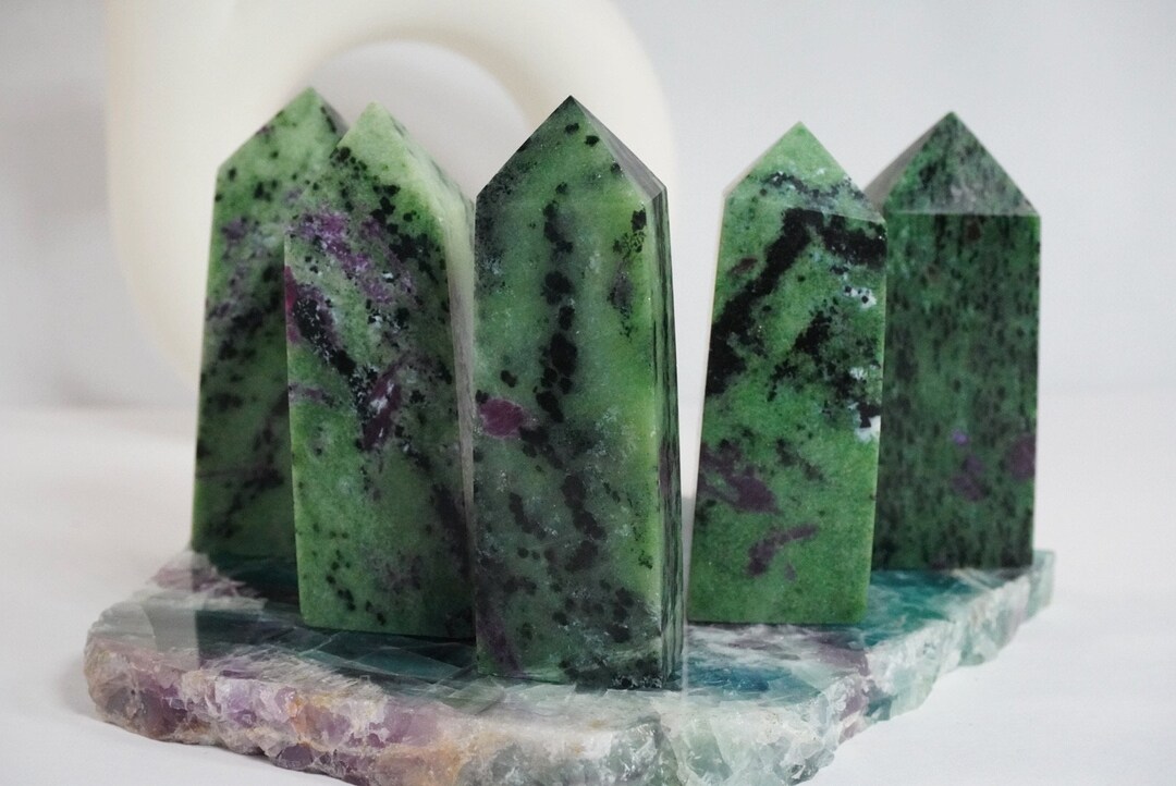 UV Reactive Ruby in Zoisite Towers - Glows Under Ultraviolet Light ...