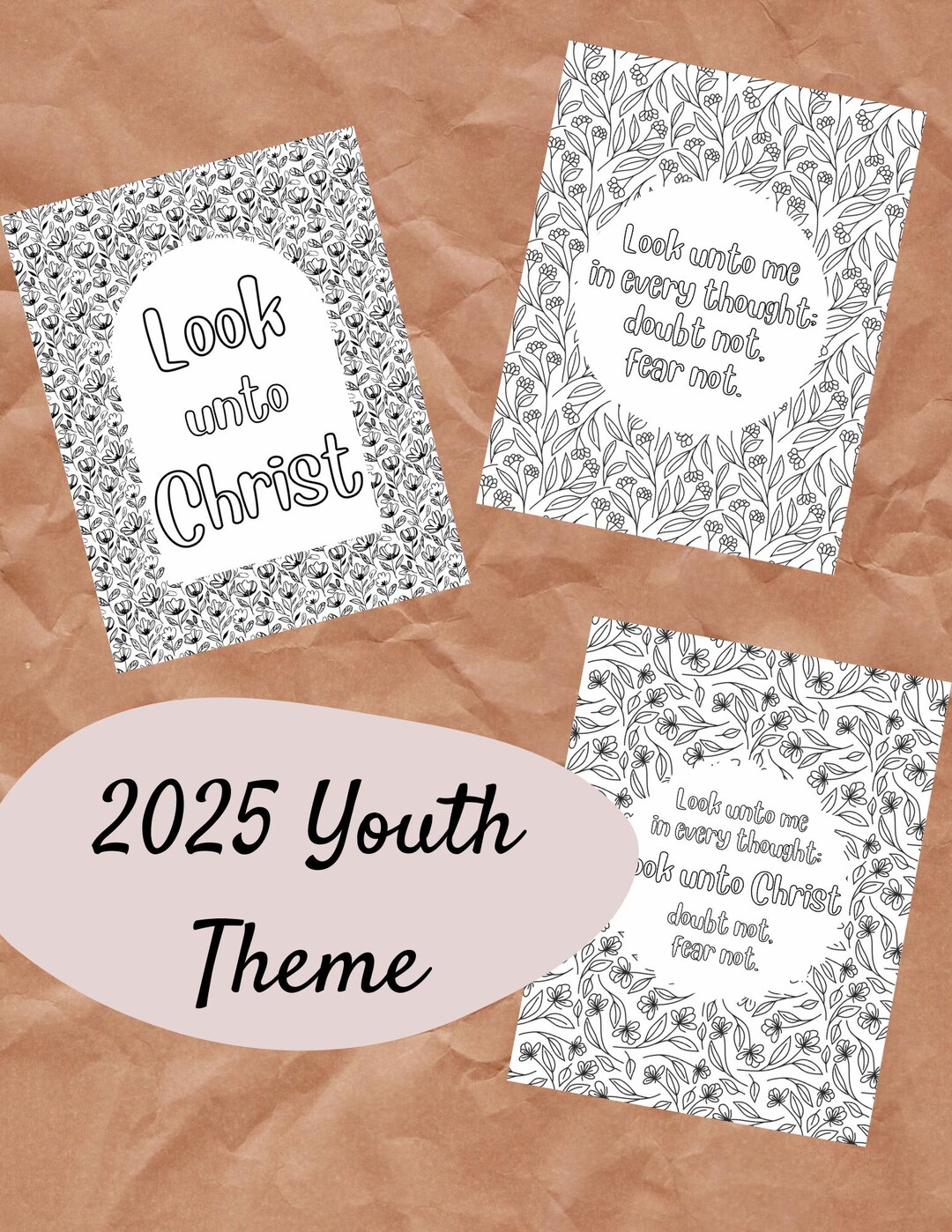 2025 Youth Theme Coloring Page - Etsy