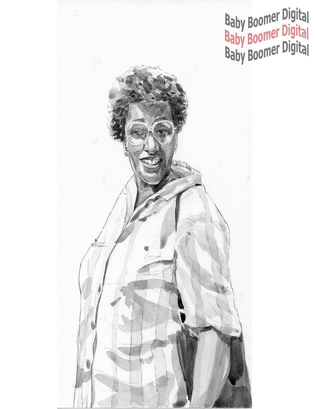 Inktober2023 Pen and Ink Drawing of Aunt Verlene by Ray Horner Jr ...