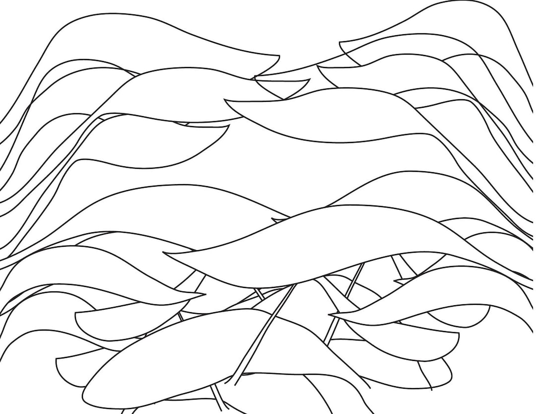 Line Drawing Coloring Page Geometric Design by Ray Horner Jr. Instant ...
