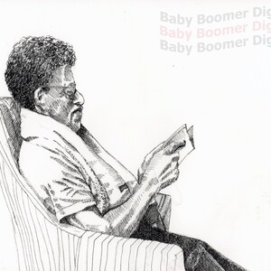 Pen and Ink Portrait Drawing of My Dad by Ray Horner Jr. (digital ...