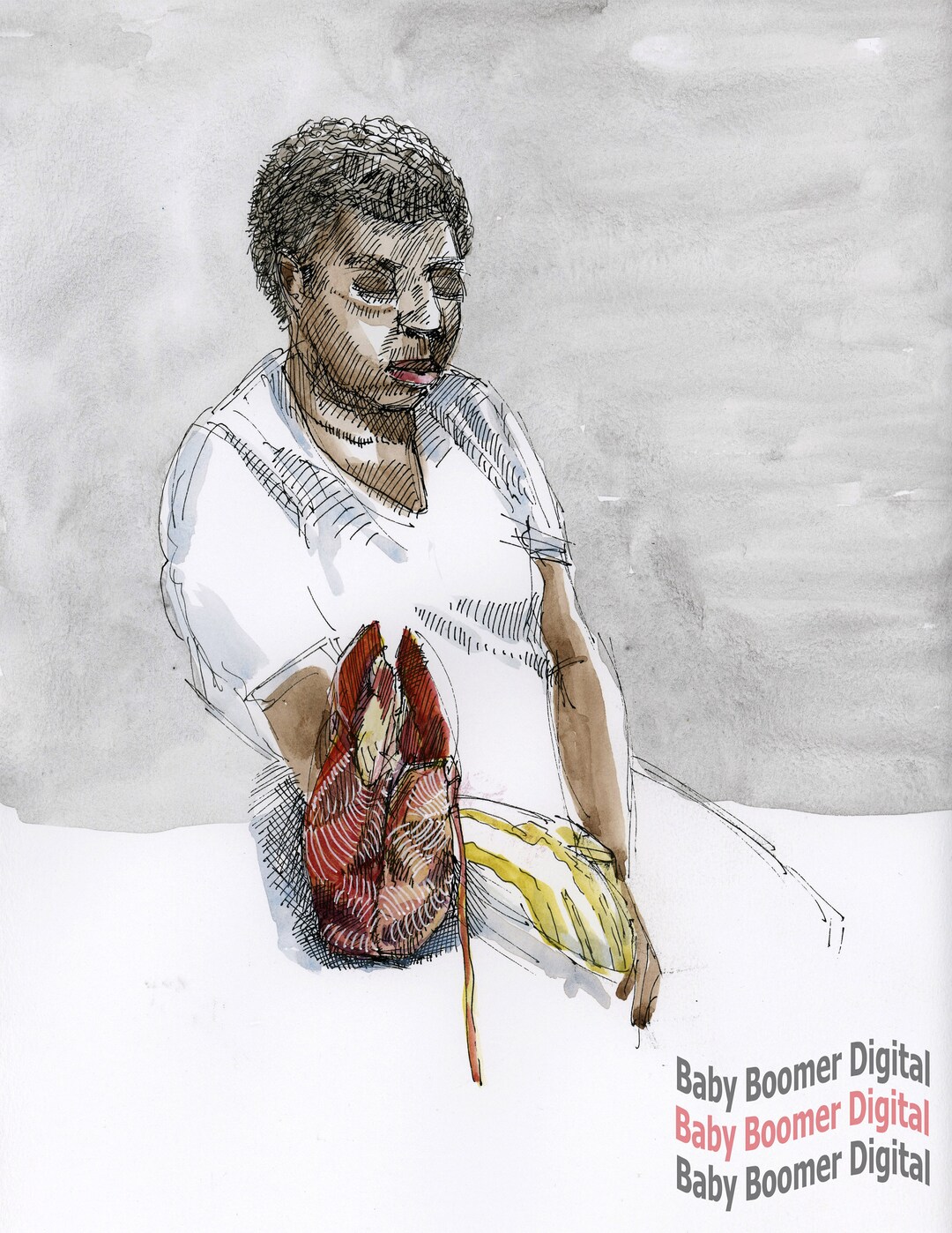 Pen and Ink Drawing With Watercolors by Ray Horner Jr. Inktober2023 ...