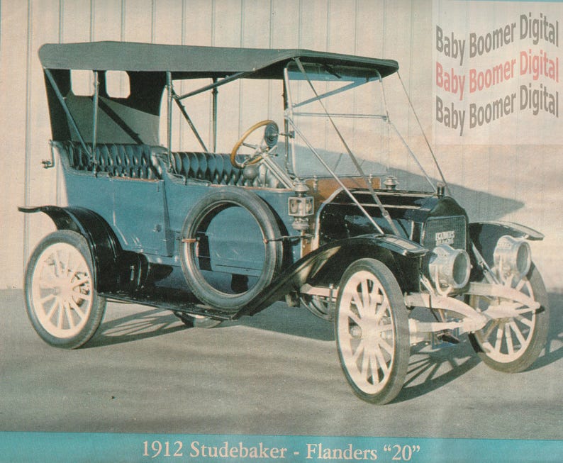 1912 Studebaker Car Photo, Car Classics Magazine (digital Download) - Etsy