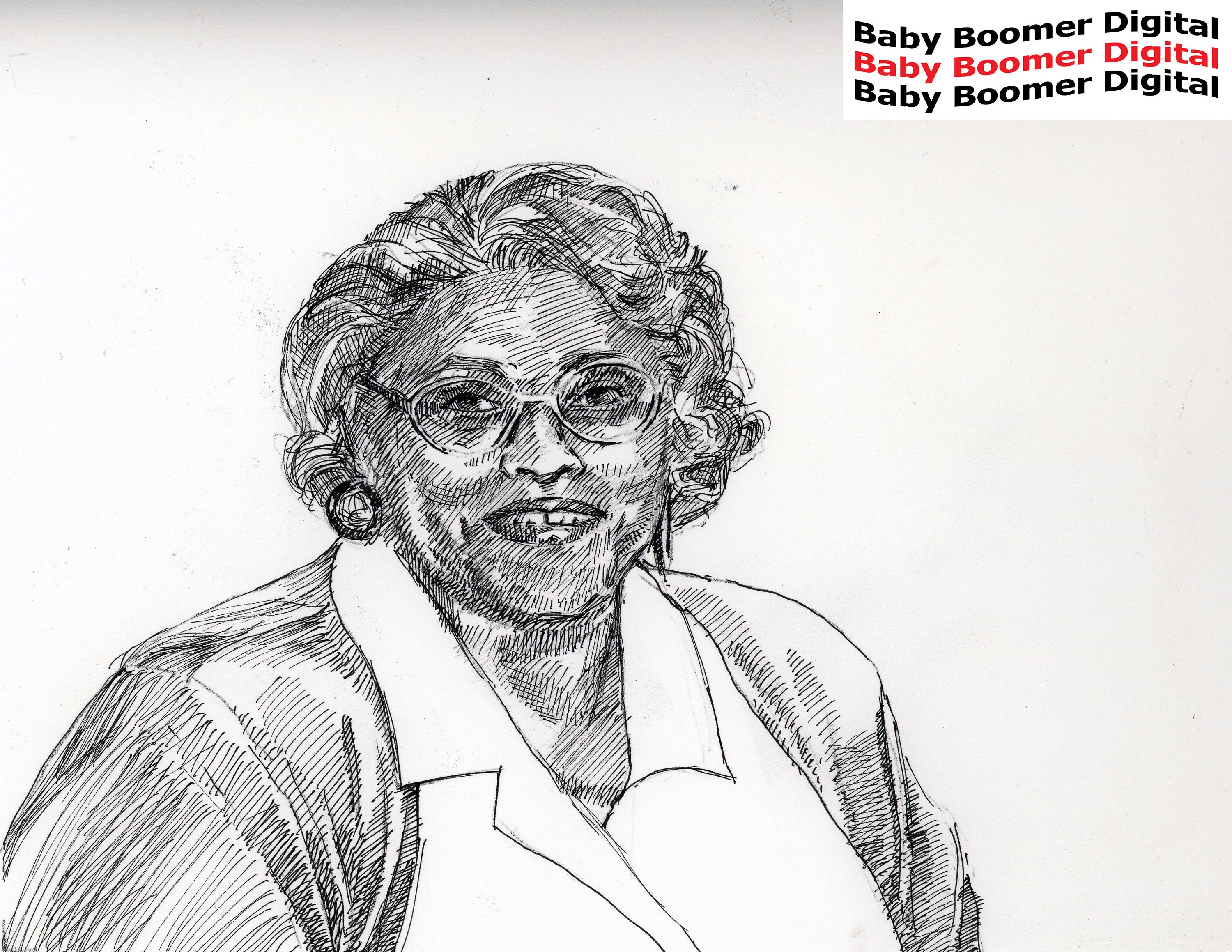 My Aunt Harriet Pen and Ink Drawing by Ray Horner Jr. Inktober2023 ...