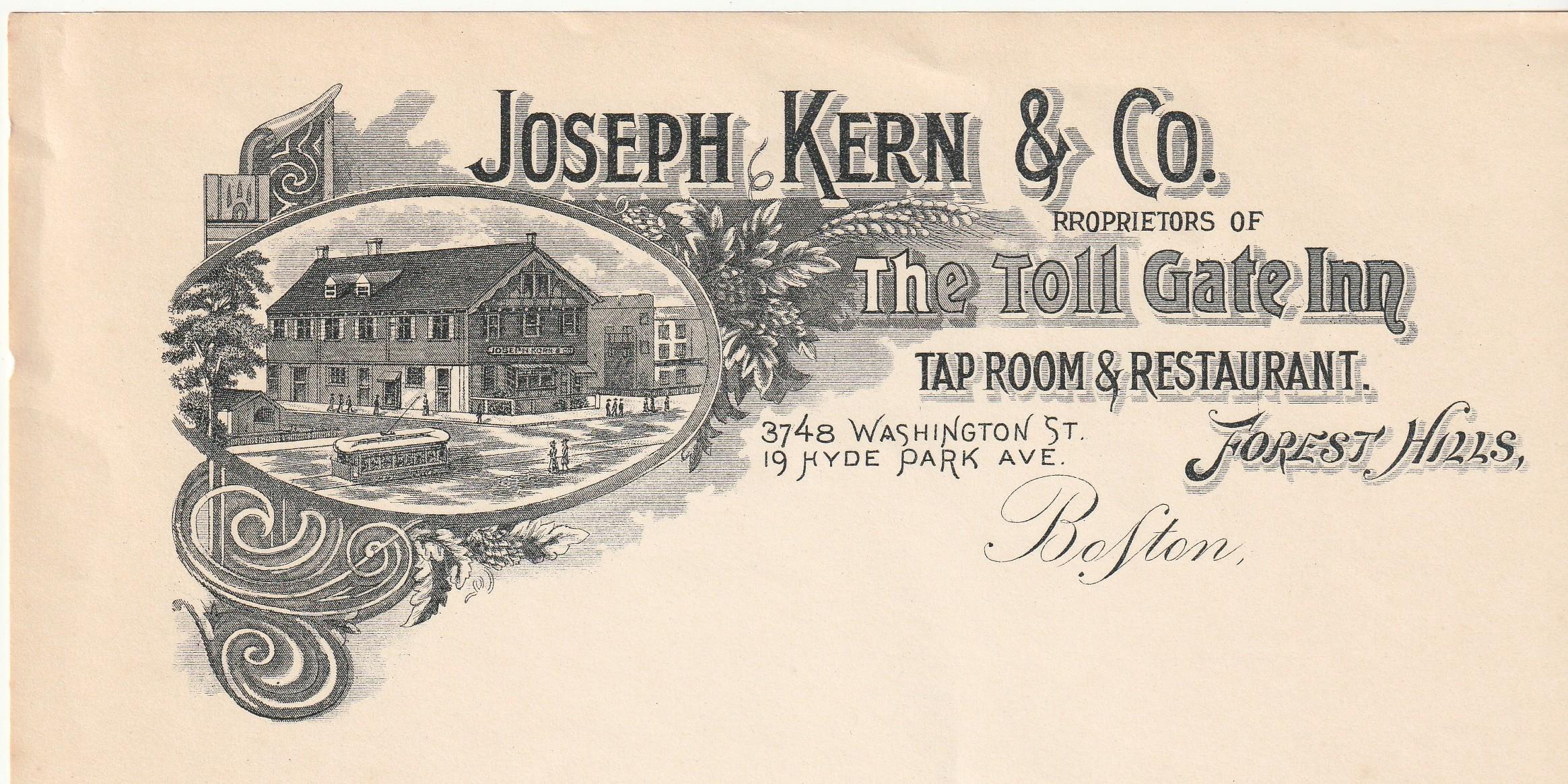 Joseph Kern & Col 1910 Letterhead With Street Car Ephemera Junk Journal ...