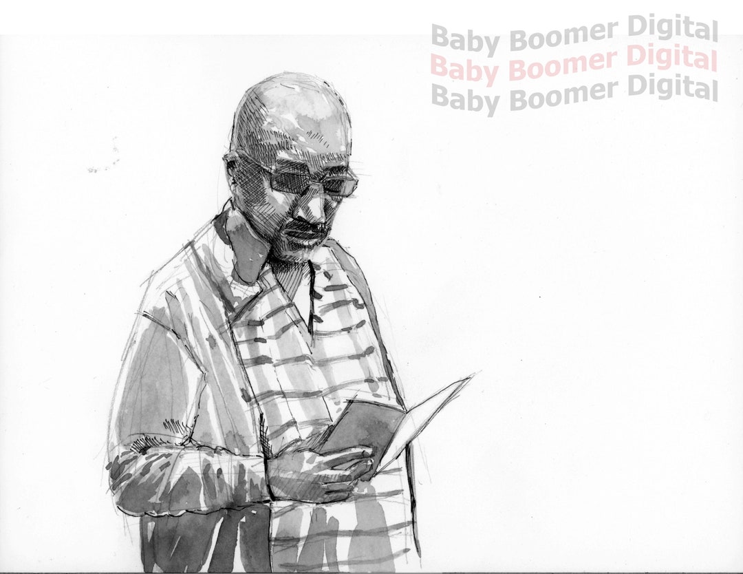 Inktober2023 Drawing by Ray Horner Jr. Pen and Ink Called "curtis ...