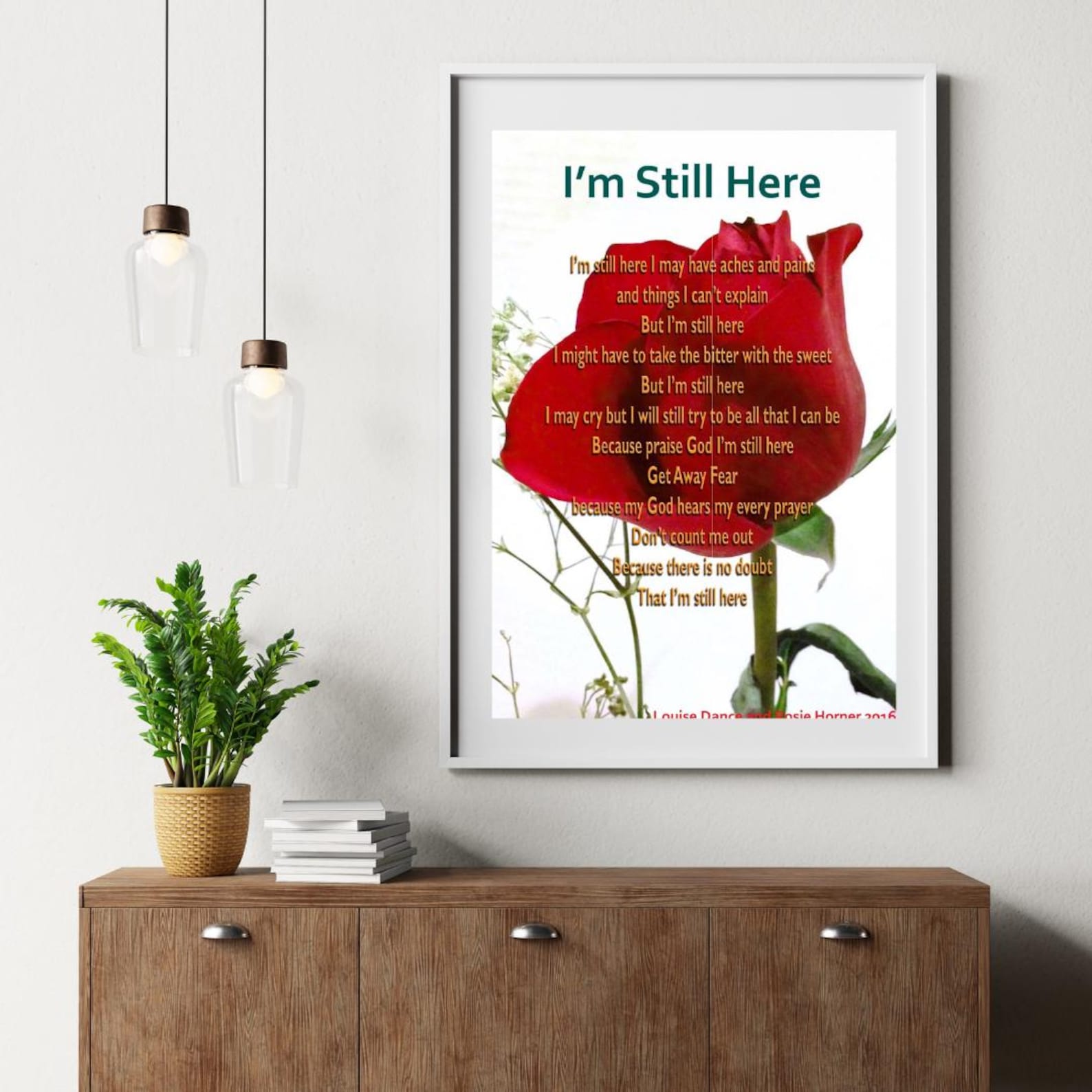 Encouragement Poem Praise by Louse Dance and Rosie Horner Mini-poster ...