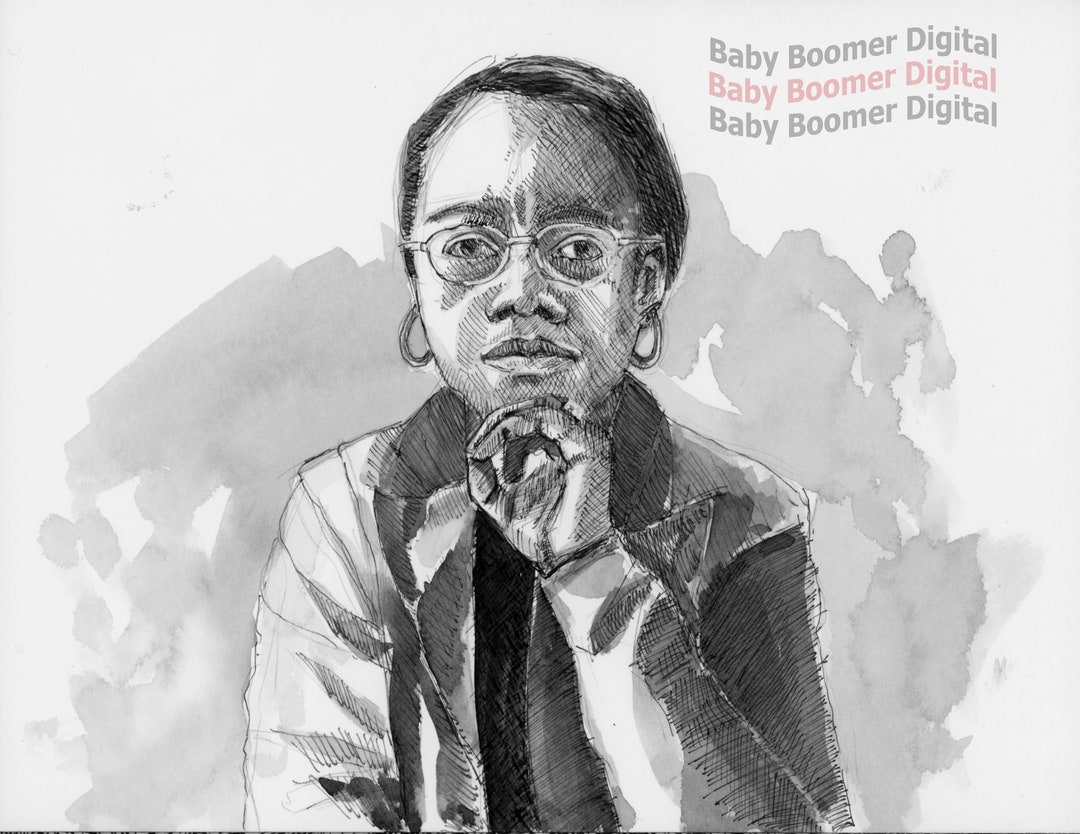 Thinkin" Drawing Pen and Ink Wash by Boomer Ray Horner Jr. 2023 Instant ...