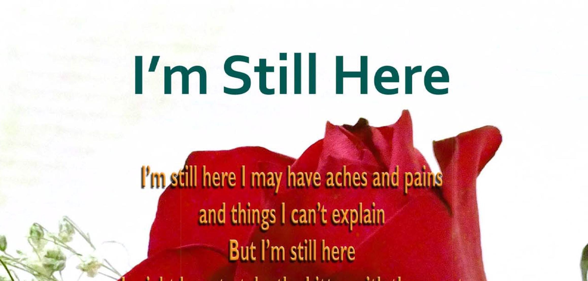 I'm Still Here by Louse Dance and Rosie Horner Mini Poster Ready for ...