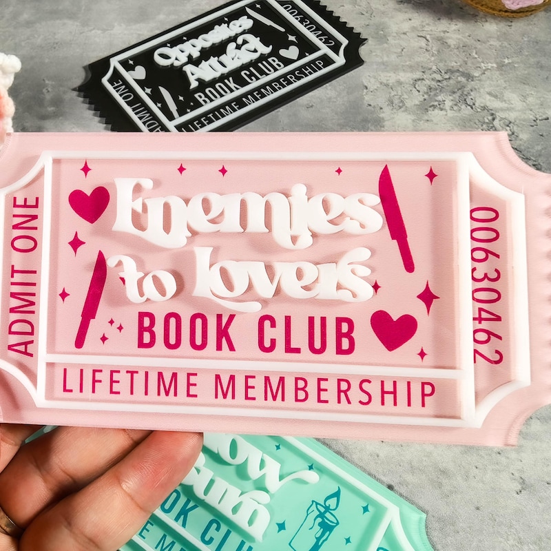 Bookish Ticket Sign - Etsy UK