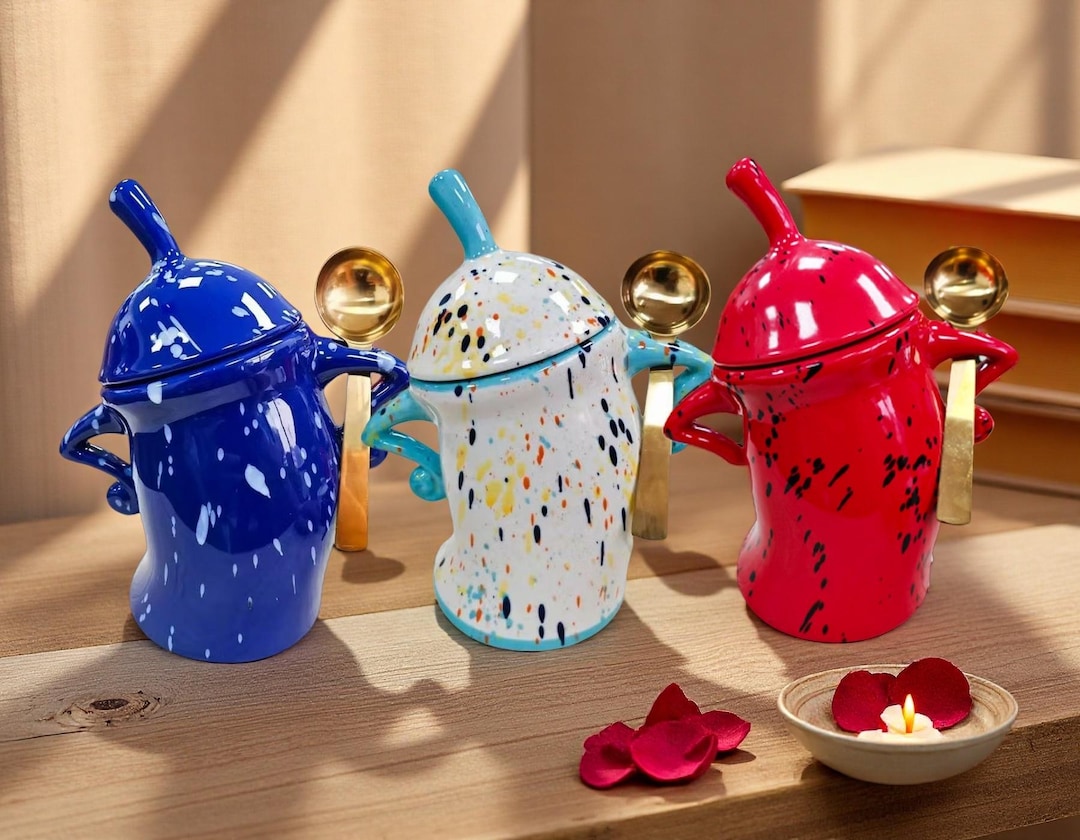 Handmade Ceramic Canister With Attitude - Cute Easter & Christmas ...