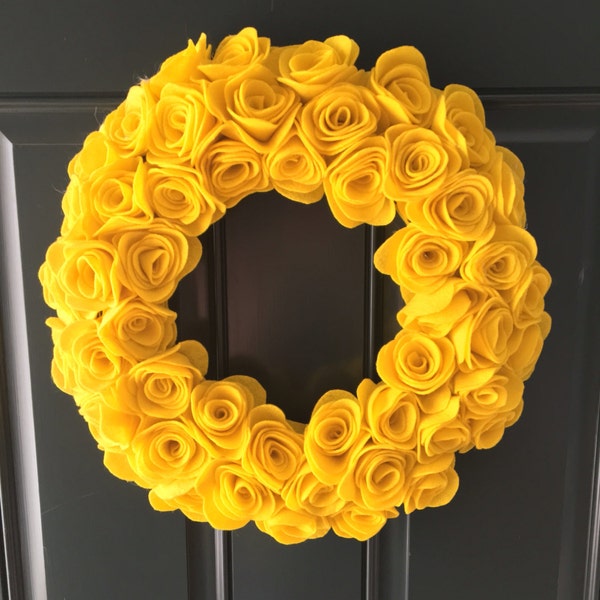 Yellow Wreath - Etsy