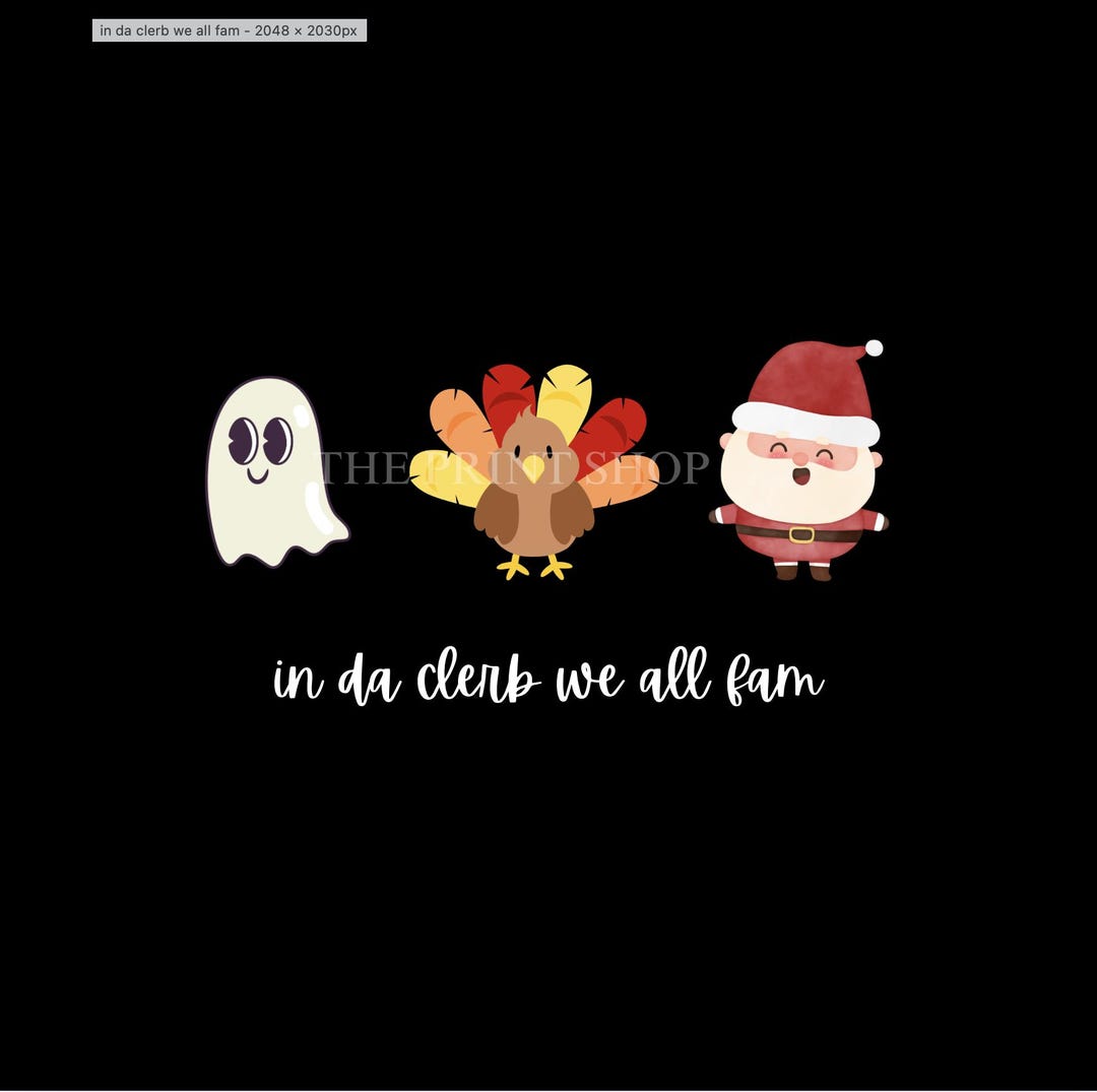 In Da Clerb We All Fam Digital Download - Etsy