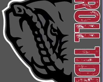 Groovy Roll Tide Roll Digital Download- Transparent Background - Etsy