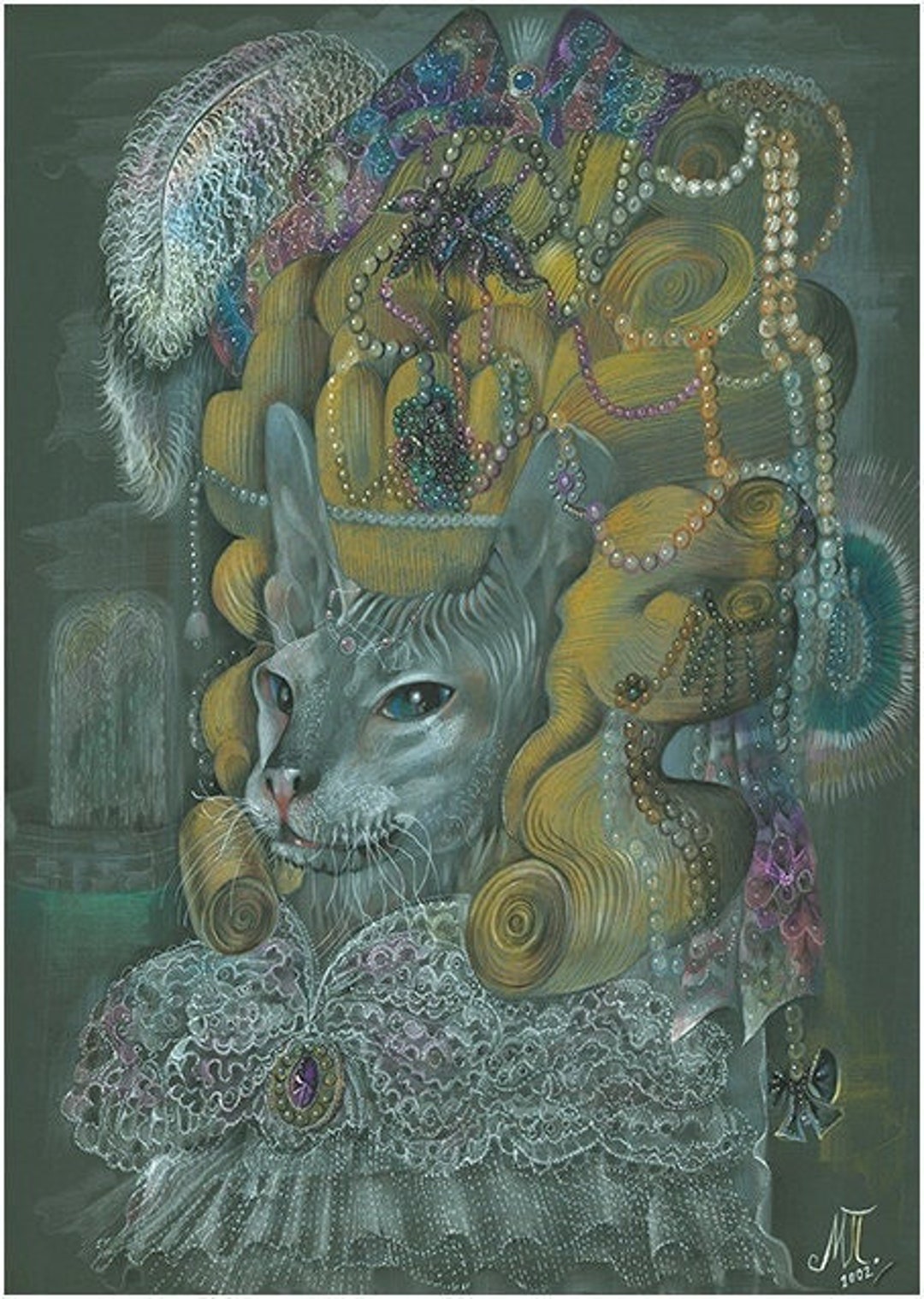 Sphynx Cat Art Print Sphynx Cat Gift Mystery Art Witchy - Etsy