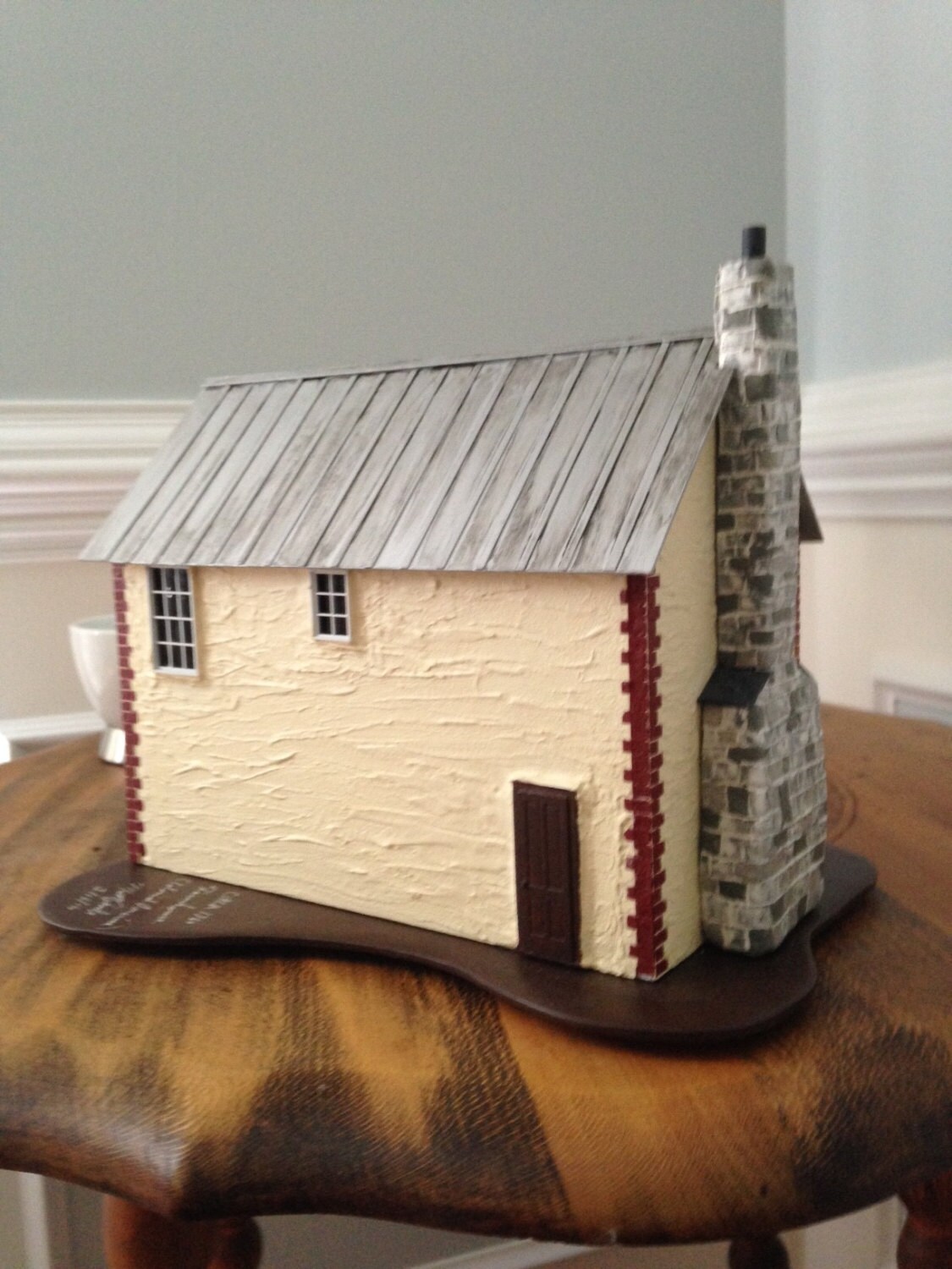 Miniature Farmhouse O Scale & 1/4 Scale-circa 1760 Colonial America ...