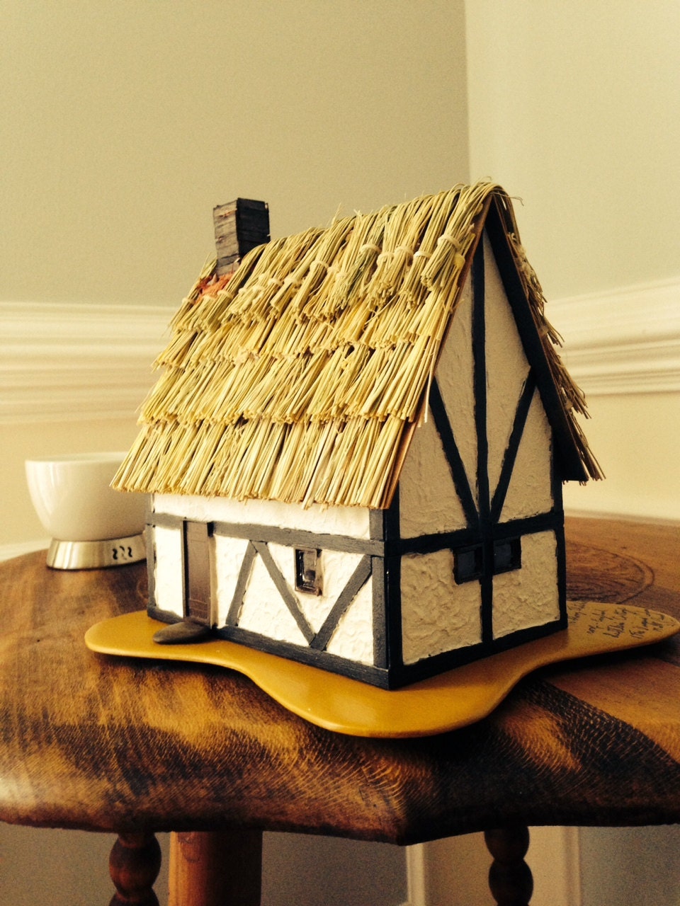 Miniature Thatched Roof House O Scale & 1/4 Scale-circa 1620 Virginia ...