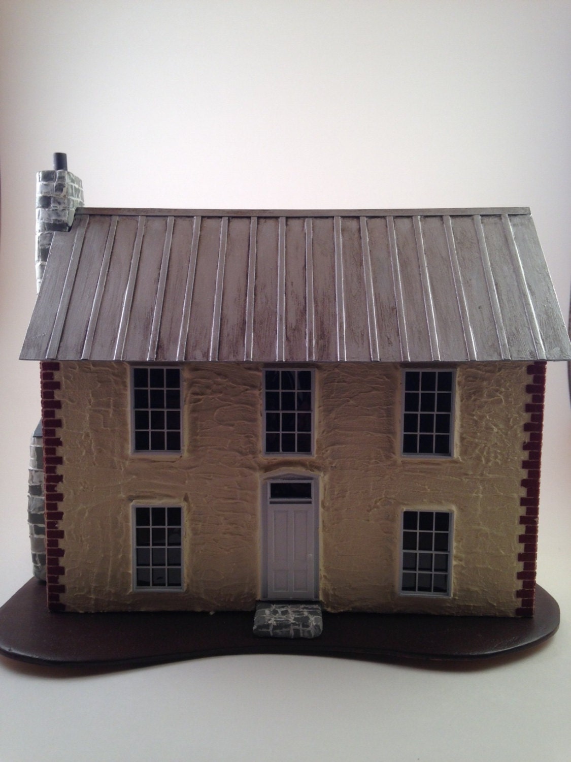 Miniature Farmhouse O Scale & 1/4 Scale-circa 1760 Colonial America ...