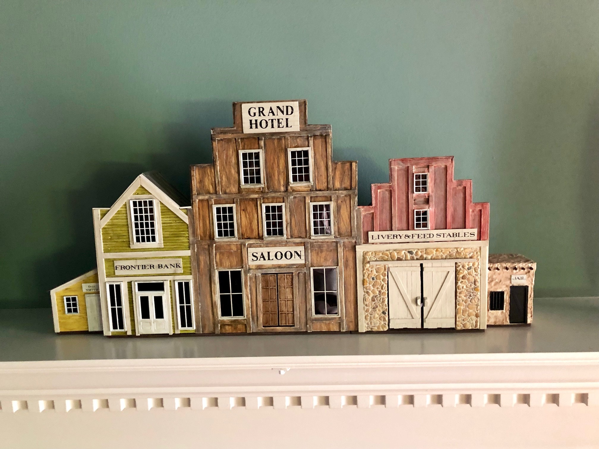 Frontier Town Diorama – CIRCA 1884 - 0/1/4 Scale Miniature Collectible ...