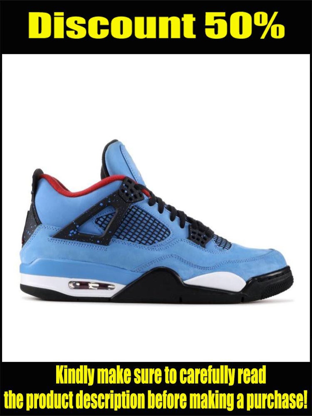 AJ4 Retro Cactus Jack AJ4 Shoes 2023 Sneakers for Men and - Etsy